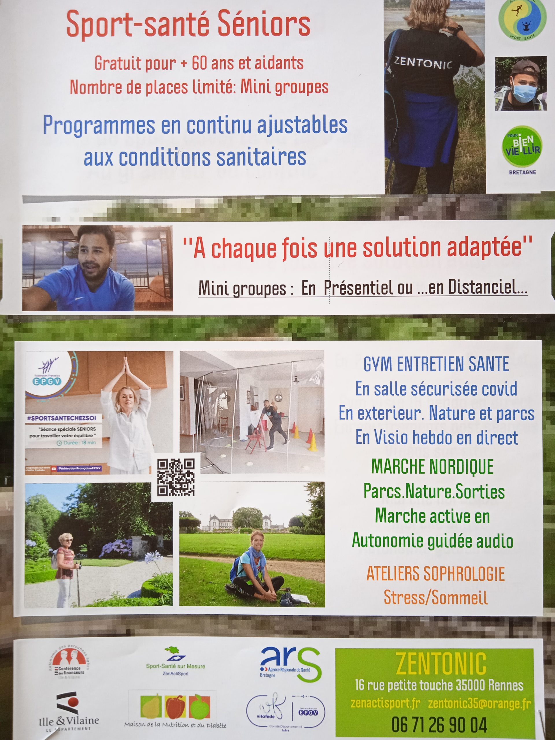 PROGRAMMES GRATUITS SENIORS ET AIDANTS - Zentonic